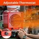 5600 Watt Red Electric Garage Heater, Micathermic Space Heater with ...