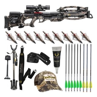 TenPoint Stealth NXT 410 FPS Crossbow w/ ACUdraw 50 Sled Accessory Kit ...