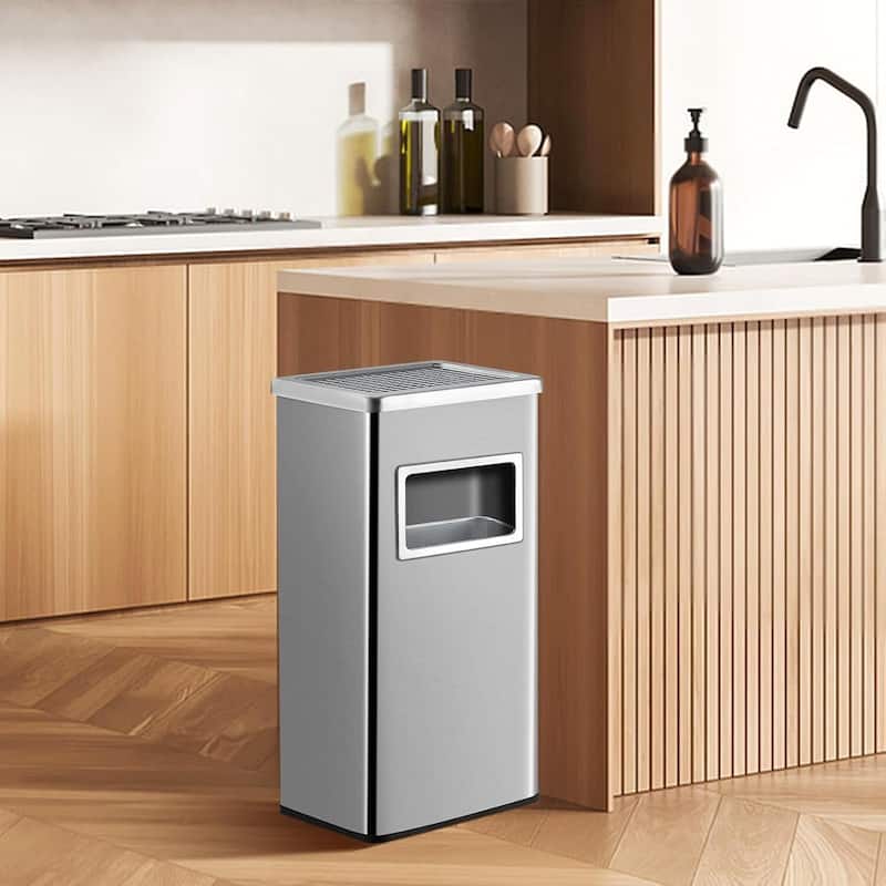 Outdoor 20 Gallon Trash Can Garbage Bin with Lockable Lid - Overstock ...