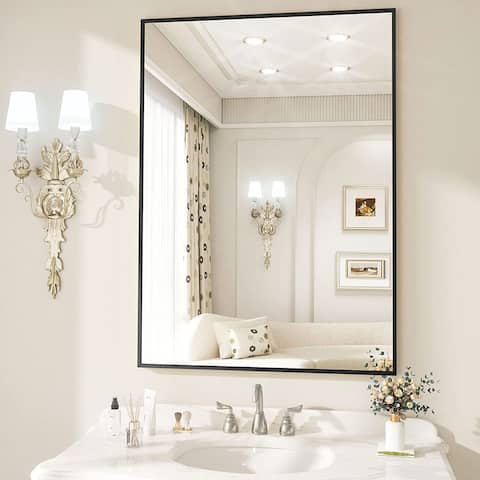 Gold Rectangular Bathroom Vanity Mirrors - Overstock