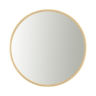 Utopia Alley Wall Mounted Round Mirror, Living Room 24in Mirror - Bed ...