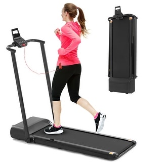 Folding Treadmill Electric Exercise Compact Running Machine with LED ...