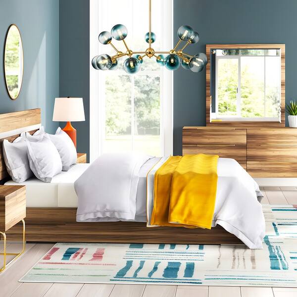 15-Light Modern Glam Linear Sputnik Gradient Blue Glass Globe Bubble ...