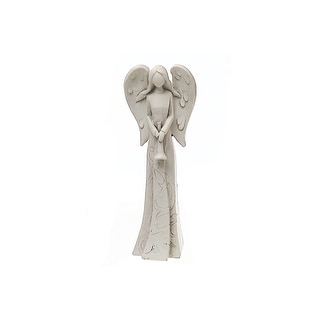 Christmas Polyresin Angel With Engravings - Set of 2 - Bed Bath ...