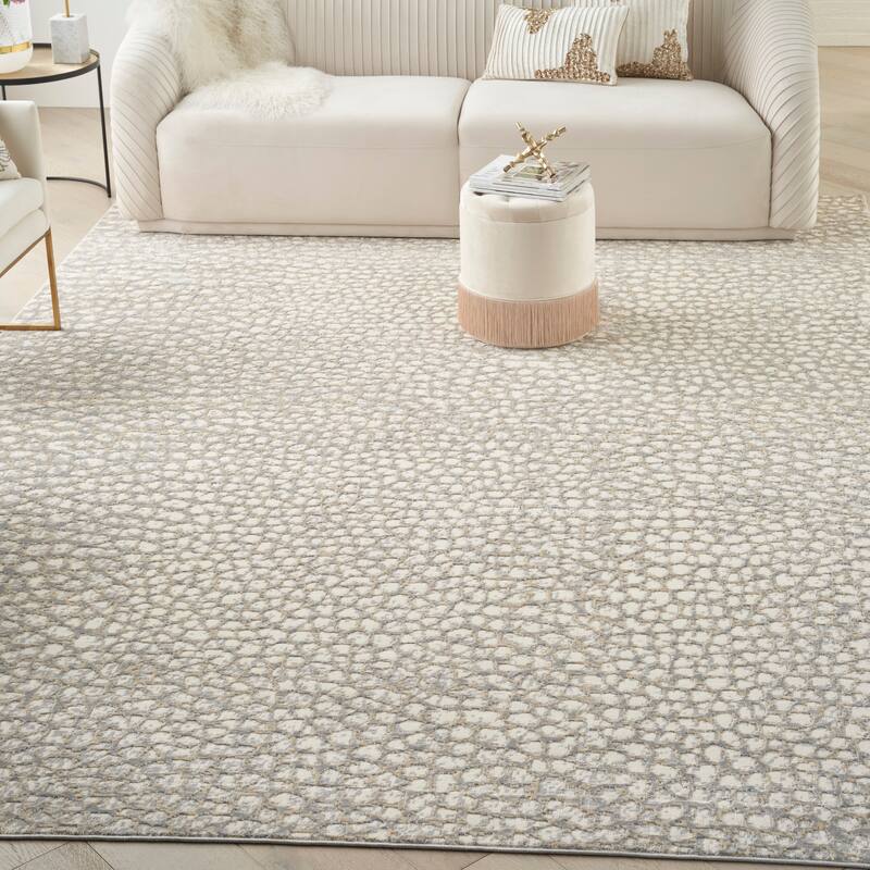 Nourison Joli Modern Abstract Pebble Area Rug - On Sale - Overstock ...