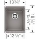 Blanco KA-513422 Precis 13-3/4" Undermount Single Basin Granite - Bed ...