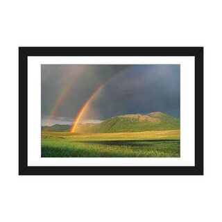 iCanvas "Double Rainbow Over Boulder Mountains After A Storm, Idaho" by ...