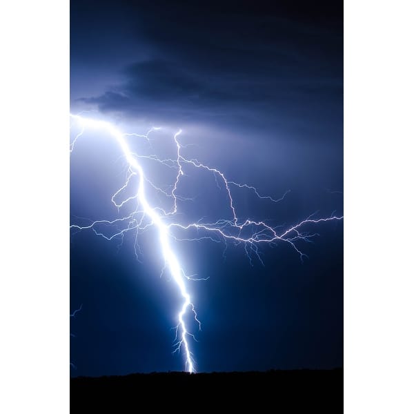 Lightning Strike In Sky Photograph Art Print - Bed Bath & Beyond - 14573462