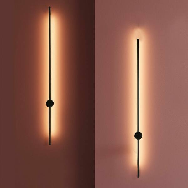 LED Linear Wall Light Long Strip Wall Lamp Hardwired Sconce - 39.4 ...