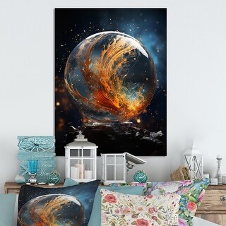 Designart "Galaxies Planets II" Galaxies Metal Wall Decor - Bed Bath ...