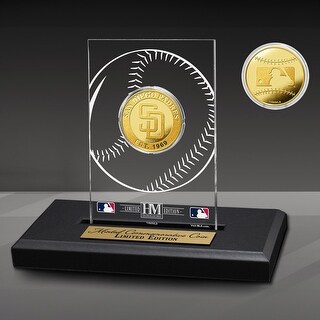 San Diego Padres Gold Coin in Acrylic Display - Bed Bath & Beyond ...