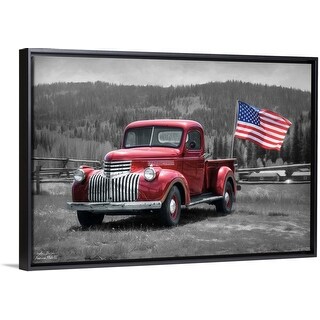 "American Made II" Black Float Frame Canvas Art - Bed Bath & Beyond ...