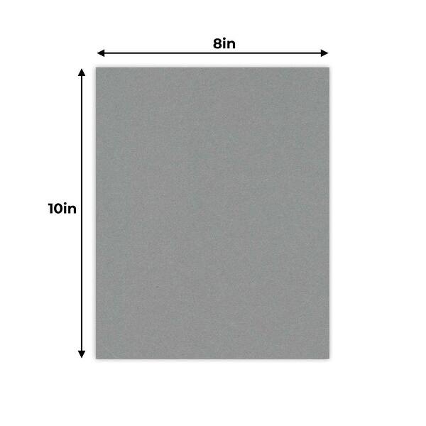 Mid Grey 8x10 Backing Board - Uncut Photo Mat Board (50-Sheets) - Bed ...