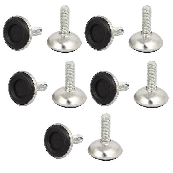 Furniture Plastic Base Screw On Adjustable Leveling Glides Legs M8x22mm ...