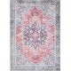 Traditional Distressed Vintage Machine Washbale Multi Area Rug - Bed ...