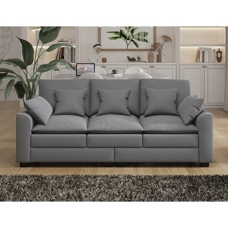 Luxury Down Filled Cushion Sofa Couch 3-Seater Sofa - Bed Bath & Beyond ...