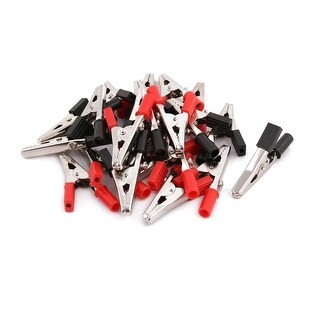 22 Pcs Insulated Cover Test Probe Alligator Clamps Crocodile Clips Red ...