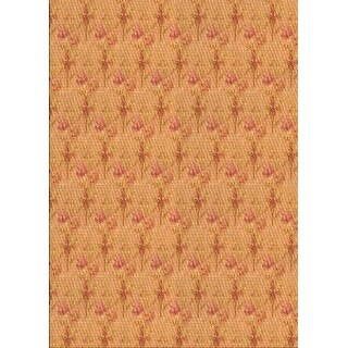 Ahgly Company Machine Washable Transitional Neon Orange Area Rugs - Bed ...