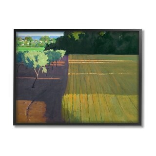 Stupell Orderly Orchard Farm Land Vast Grassland Field Framed Wall Art ...
