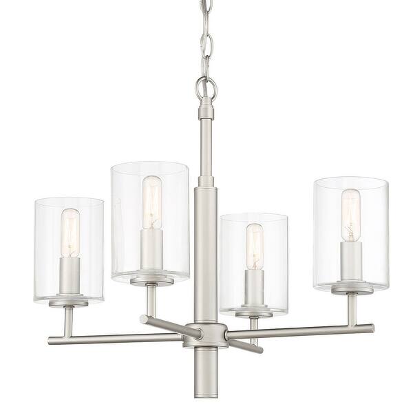 Craftmade 55624 Hailie 4 Light 20" Wide Chandelier with Clear Glass ...