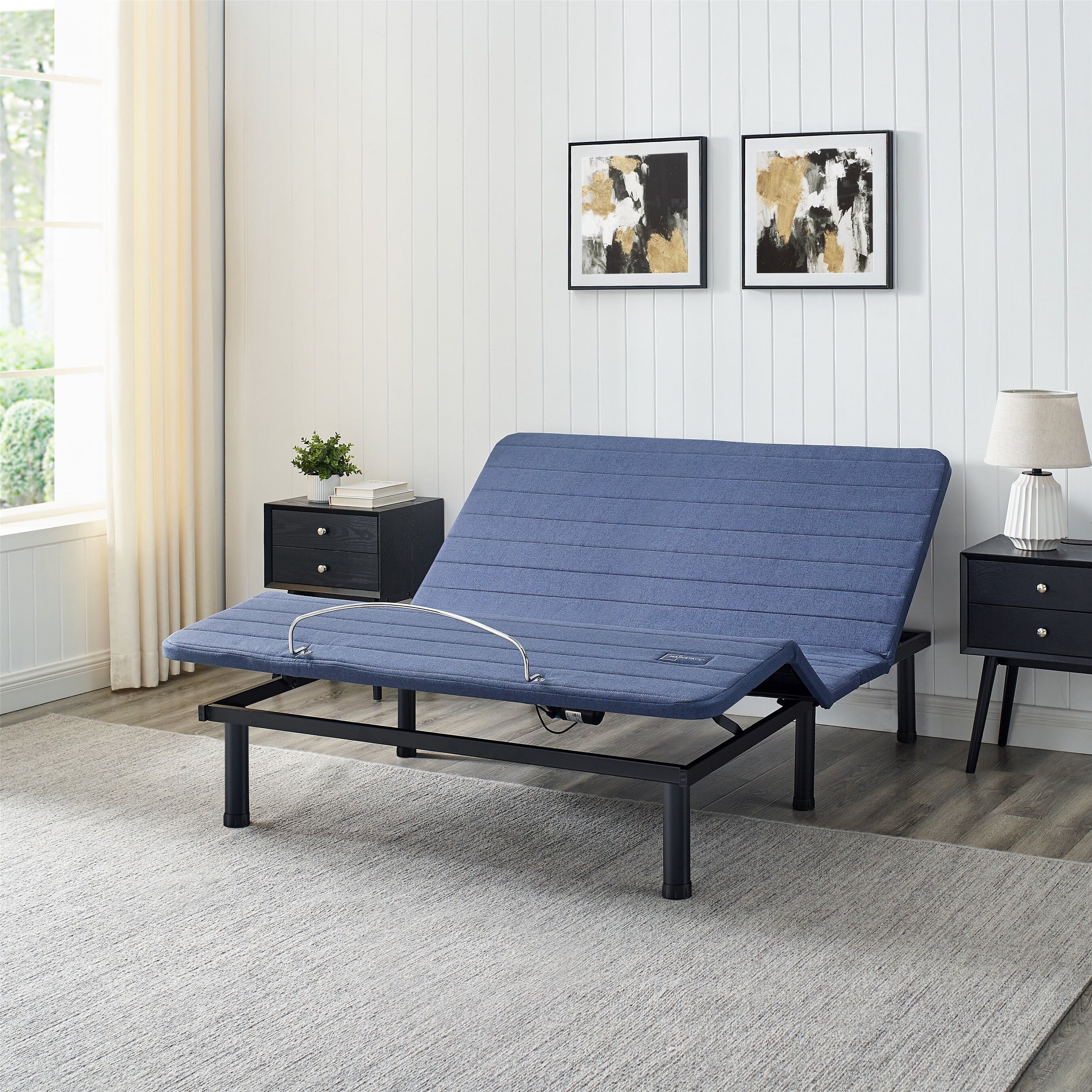 Power adjustable bed frame queen store