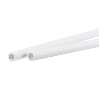 PVC Pipe Round Rigid Plastic Tube 5.8mm ID 8mm OD 500mm White 2 Pack ...