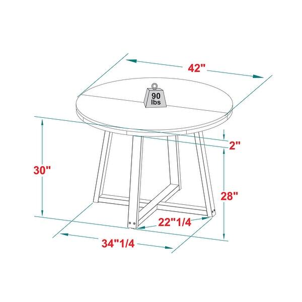Middlebrook 42-inch Round Solid Wood Dining Table - On Sale - Bed Bath ...
