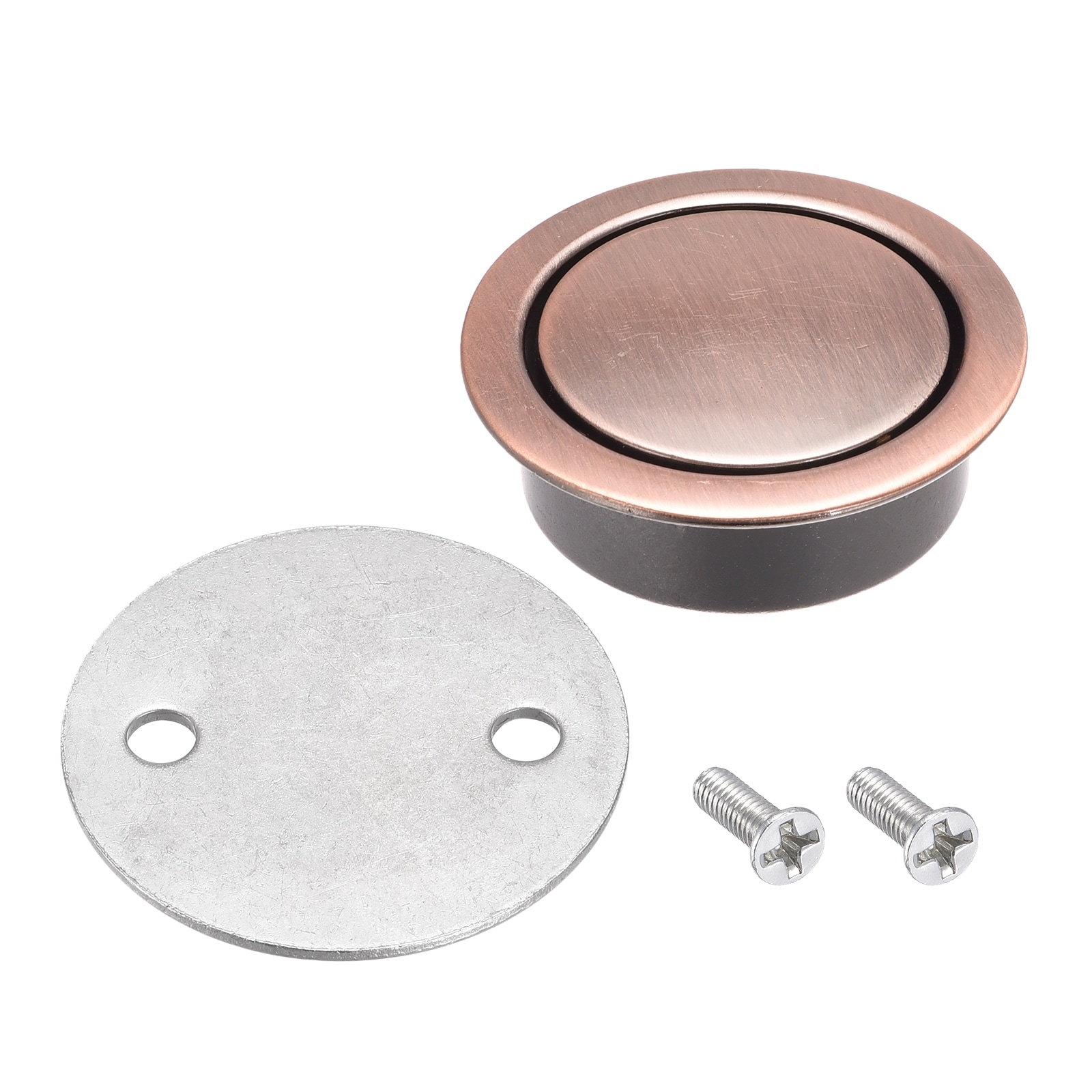 brushed copper flush plate
