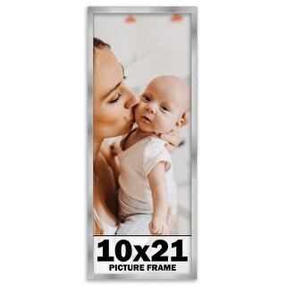 10x21 Frame Stainless Steel Silver Picture Frame - Modern Photo Frame ...