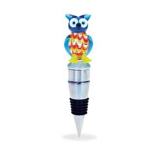 Cheers Owl Glass Wine Stopper With LED Changing Lights - 56 inches ...