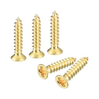 Brass Wood Screws, Phillips Flat Head Self Tapping Screw WoodWorking ...
