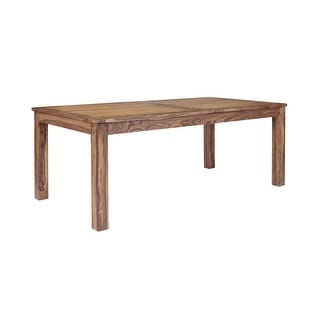 Porter Designs Urban Solid Wood Double Extension Dining Table, Brown ...