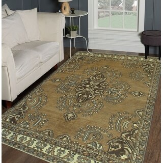 Noori Rug Vintage Distressed Nadeem Beige/Brown Rug - 5'6" x 9'3" - Bed ...