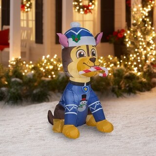 Airblown Inflatable Chase in Snowman Sweater - Bed Bath & Beyond - 35460041