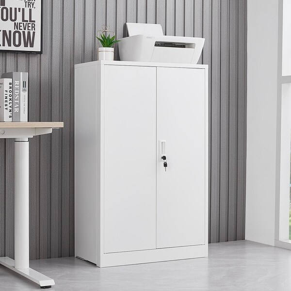 Secure metal cabinet store