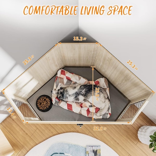 corner dog pen