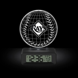 Game Time MLB Tampa Bay Rays Color-Changing Led 3d Illusion Alarm Clock ...