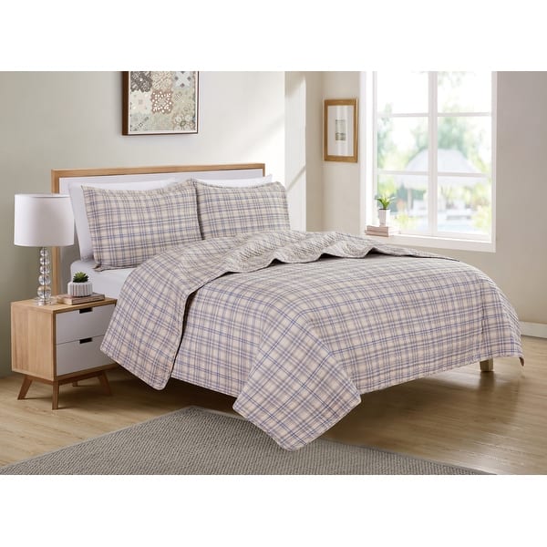 Frontier Plaid Quilt Set - Christopher Knight Collection - Bed Bath ...