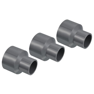 3pcs PVC Reducer Pipe Fitting Straight Coupling Adapter Connector - Bed ...
