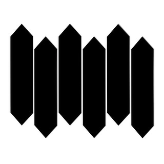 13"×2.87" Stone Composite Hexagon Peel and Stick Mosaic Tile（50 sheets ...