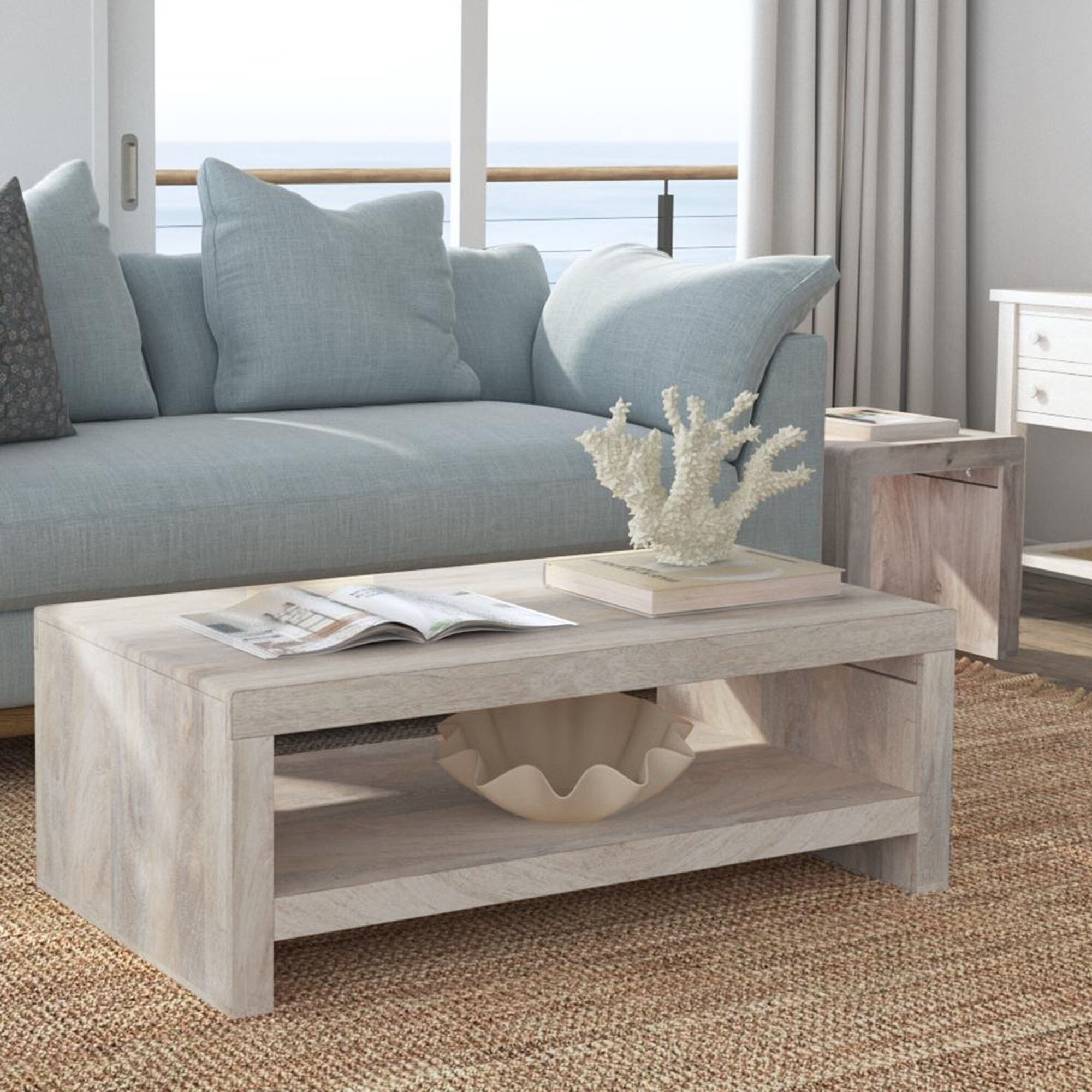 White Nautical & Coastal Coffee Tables - Bed Bath & Beyond