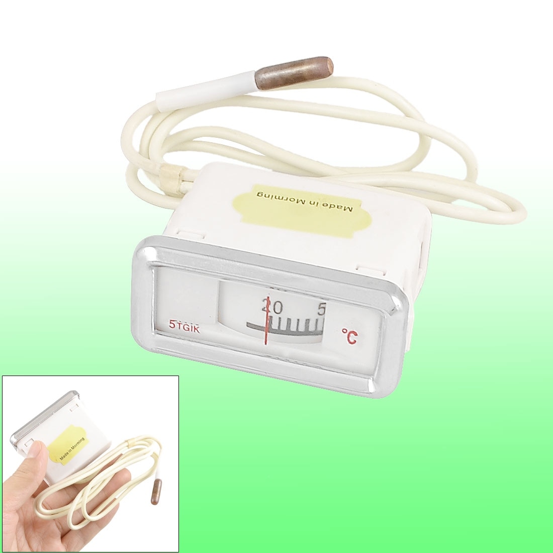 20-110 Degree Celsius Water Thermometer Gauge - White - Bed Bath ...