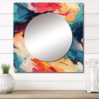 Designart "Artistic Pastel Colors Abstract Expression" Modern Wall ...