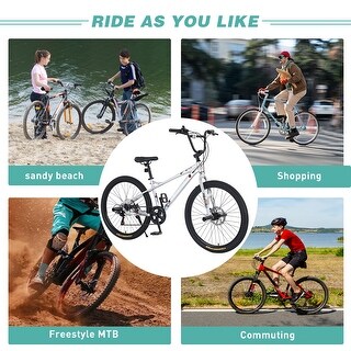 Silver Slip-Resistant Bikes Freestyle Kids Bike Leisure Bikes - Bed ...
