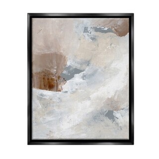 Stupell Neutral Subtle Painting Framed Floater Canvas Wall Art Design ...