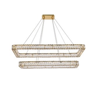 Indigo Home 50 inch LED double rectangle pendant - Bed Bath & Beyond ...