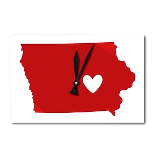 Iowa - State Outline & Heart - Lantern Press Artwork (Acrylic Wall ...