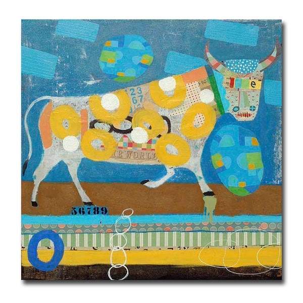 Bull Run by Nathaniel Mather Gallery Wrapped Canvas Giclee Art (24 in x ...