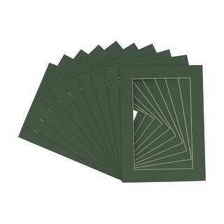 16x20 Mat for 11x17 Photo - Hunter Green Matboard for Frames Measuring ...