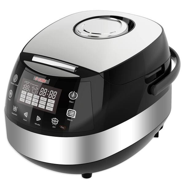 5.3Qt Rice Cooker, Programmable Touch Screen Electric Multi Cooker ...